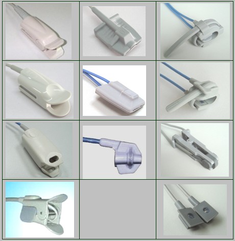 Compatible NIHON KOHDEN Reusable spo2 sensor for adult /pediatric ...