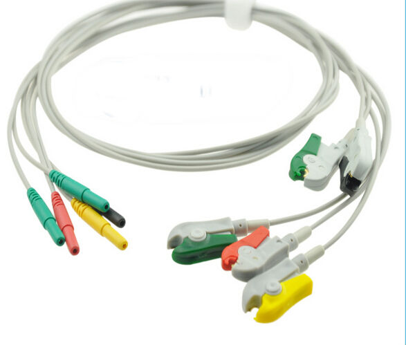 Huntleigh 5 lead ECG trunk cable,round 8 pins to Din type