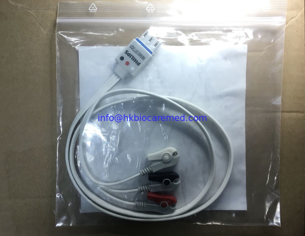 Original Philips 3-Lead Set, Bedside,AAMI, Single patient Use， 989803173121