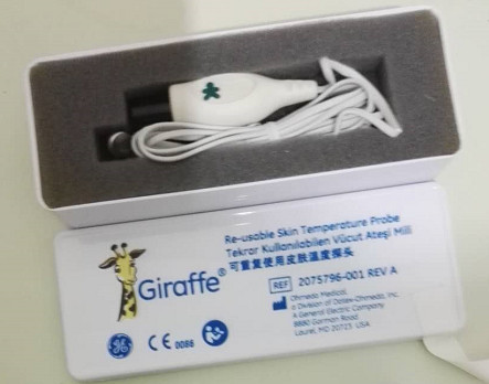 Original GE Reusable Giraffe Skin Temperature probe ,2075796-001
